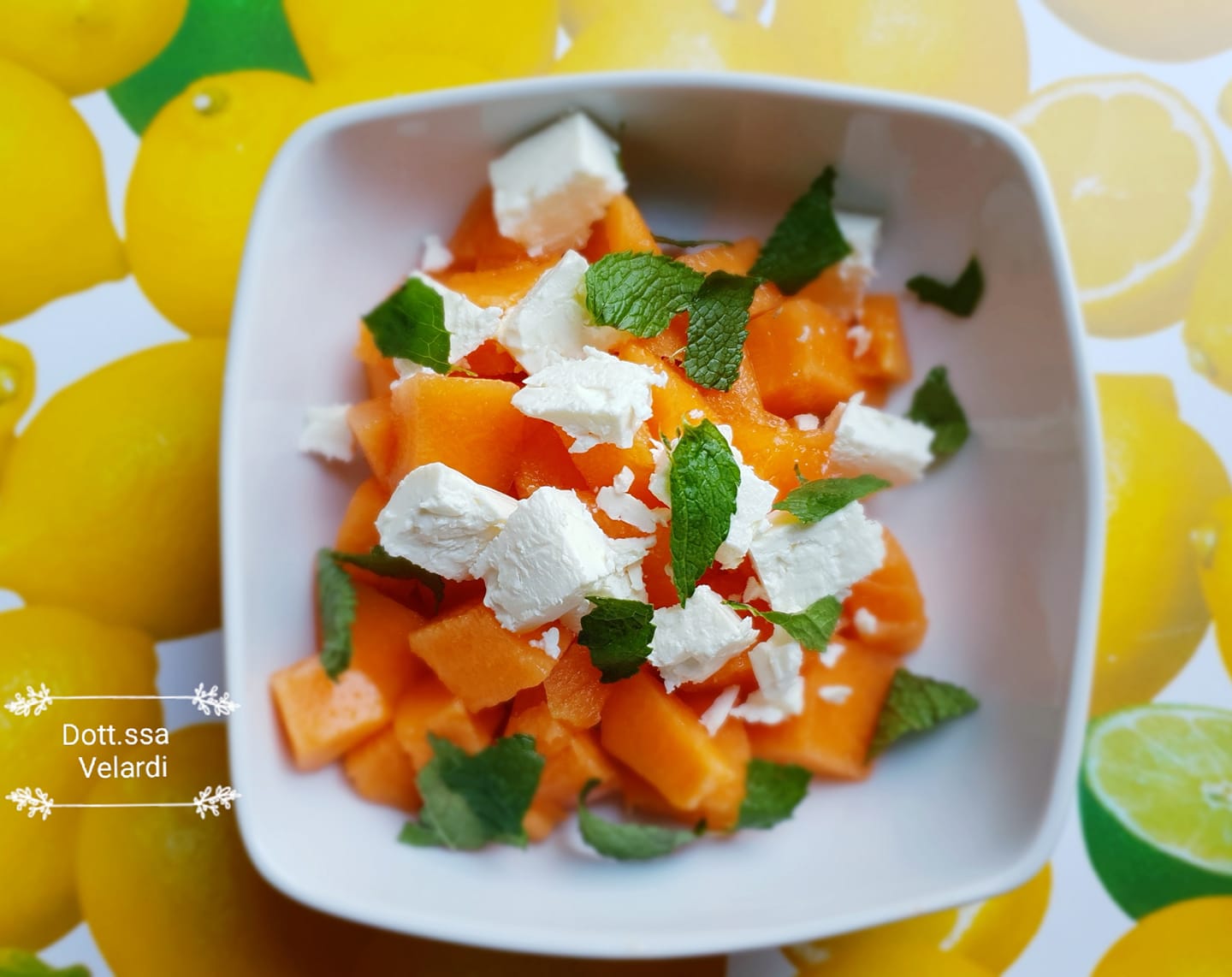 piatto estivo melone feta e menta – Dott.ssa Ilaria Velardi
